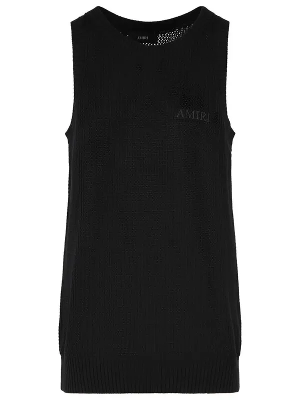 Amiri Knit Mesh' Cotton Tank Top