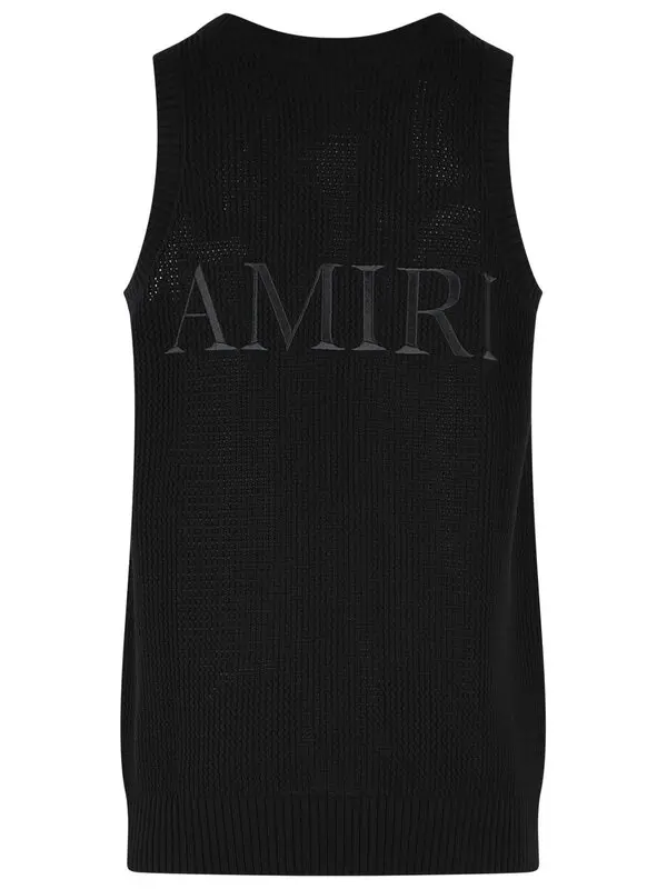 Amiri Knit Mesh' Cotton Tank Top