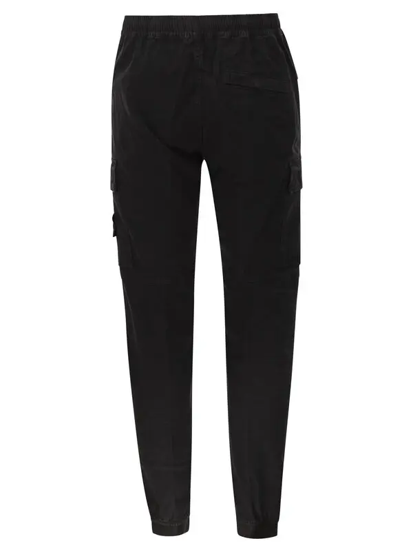 Stone Island Cargo Trousers In Cotton Twill
