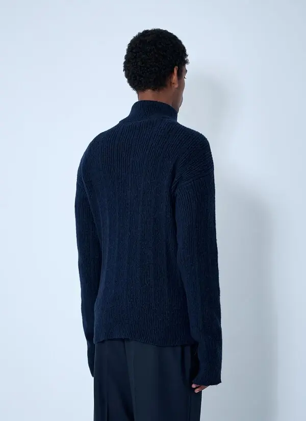 Marni Logo Embroidery Sweater - Blue