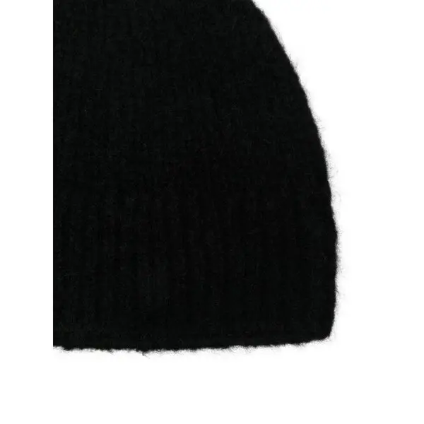 Dries Van Noten Brushed Knit Beanie - Black