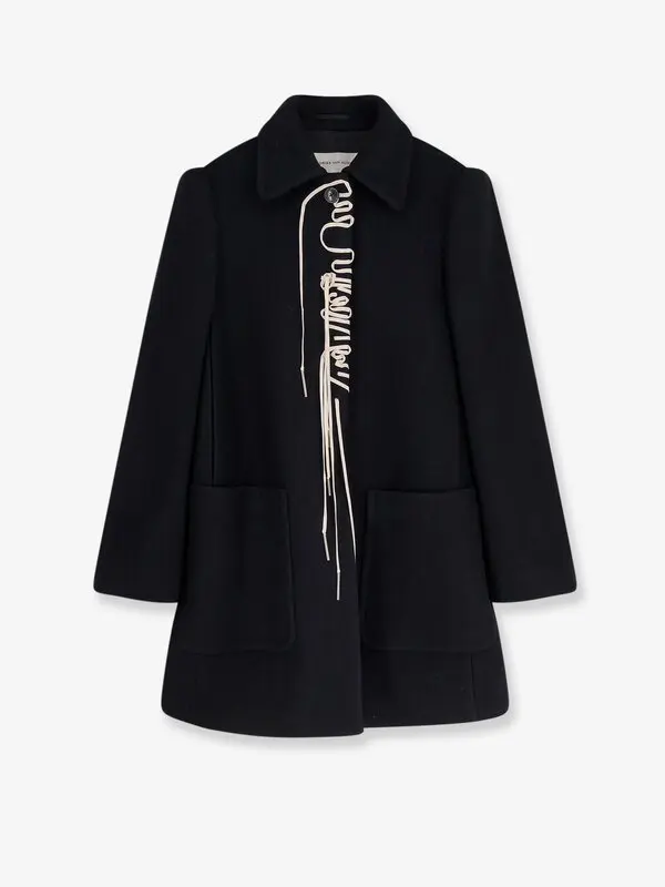 Dries Van Noten Rebela Wool Blend Coat