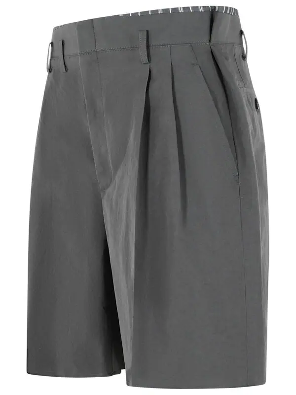 MAISON MARGIELA Cotton Blend Bermuda Shorts - Gray