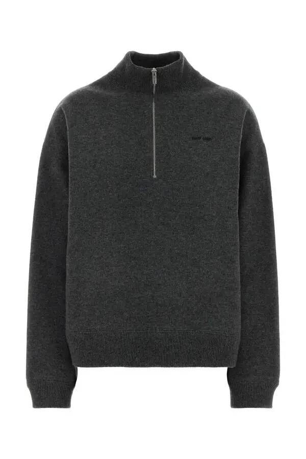 Miu Miu Dark Grey Cashmere Sweater