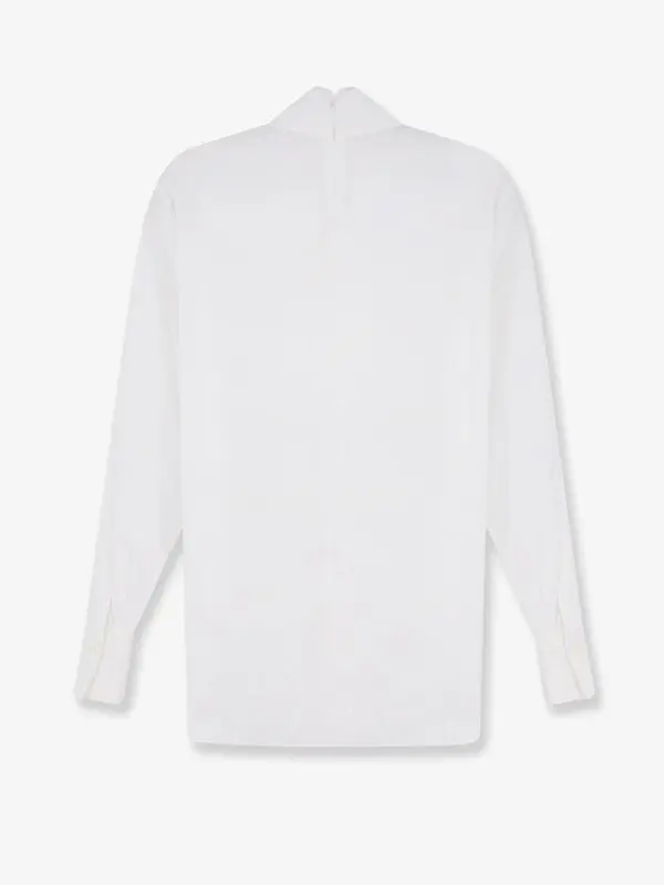 Brunello Cucinelli Cotton Blend Shirt With Monili Detail - Multicolor