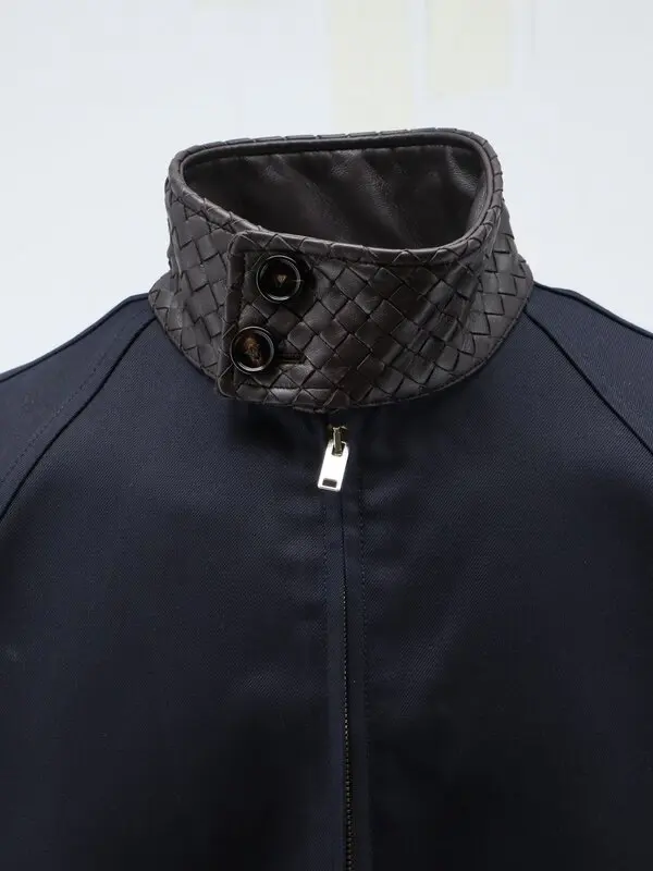 Bottega Veneta Harrington Compact Cotton Gabardine Jacket