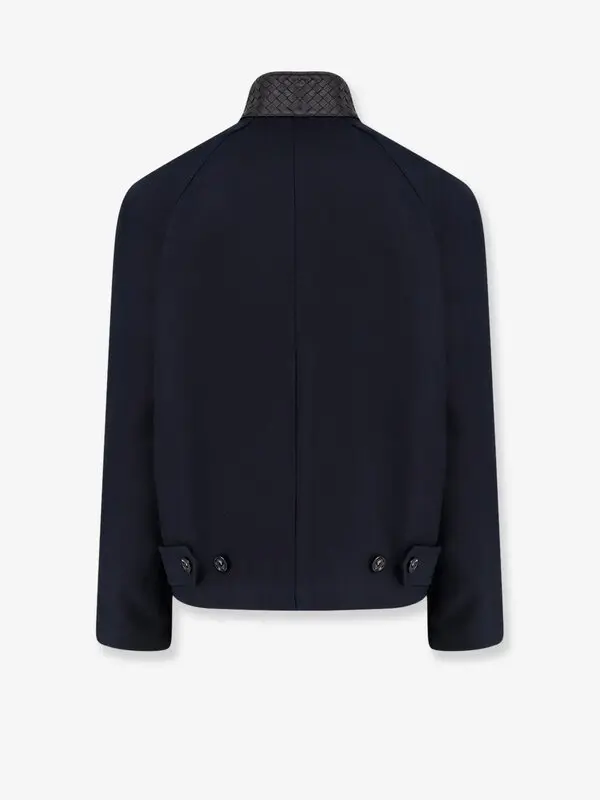 Bottega Veneta Compact Cotton Gabardine Harrington Jacket - Multicolor