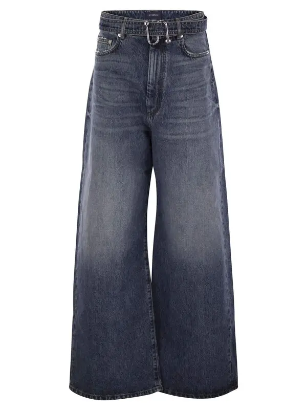 Sportmax Procida Low-waisted Oversize Denim Trousers - Multicolor