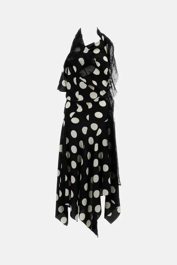 Junya Watanabe Polka Dot Midi Dress