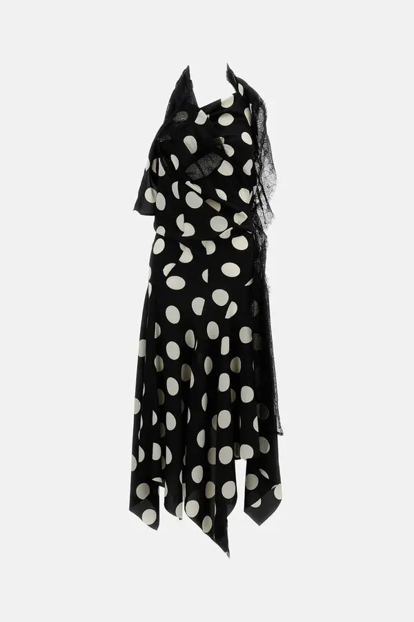 Junya Watanabe Polka Dot Midi Dress - Multicolor