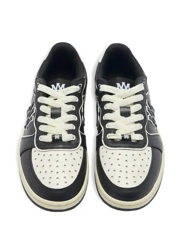 Amiri Newport Leather Sneakers - Black
