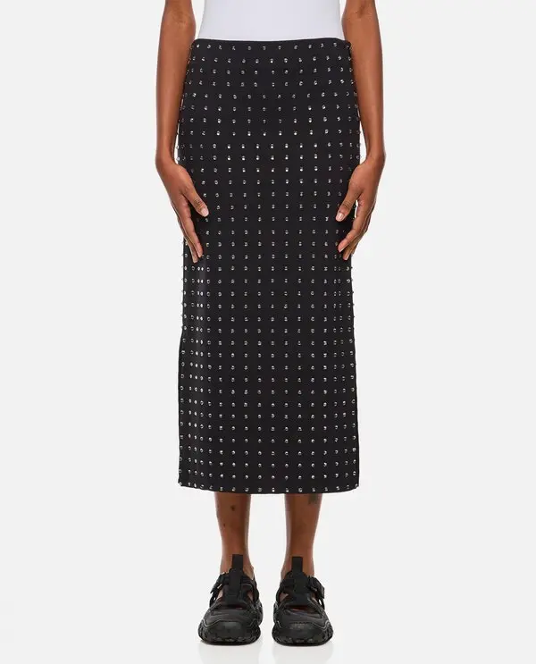 Sportmax Crystal Lycra Midi Skirt - Multicolor