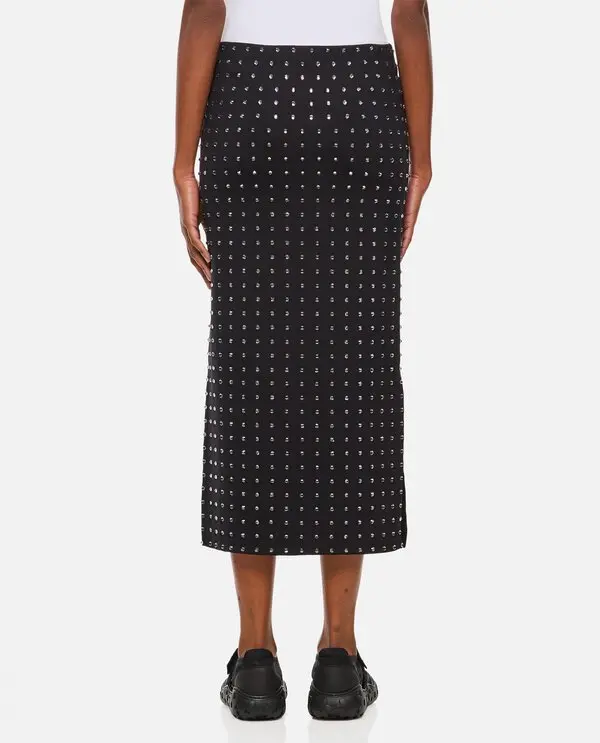 Sportmax Crystal Lycra Midi Skirt - Multicolor