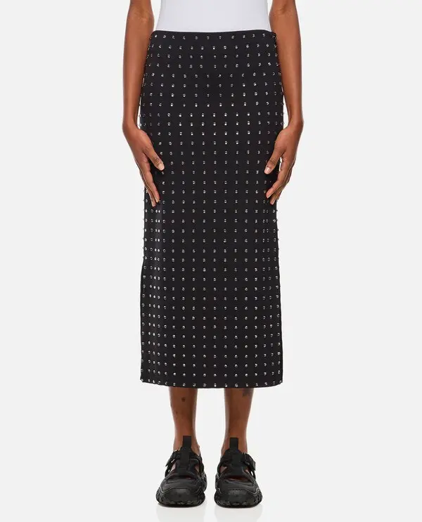 Sportmax Crystal Lycra Midi Skirt - Multicolor