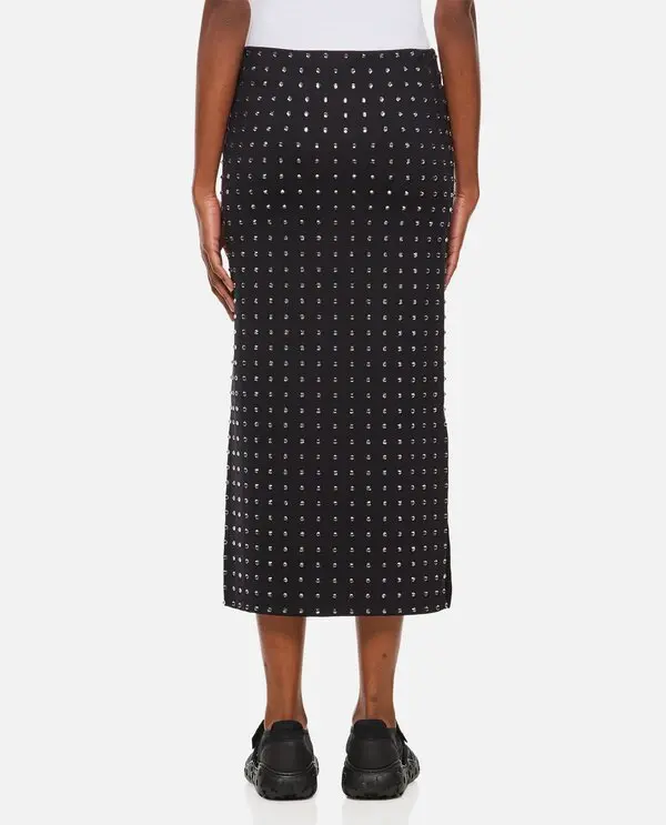Sportmax Crystal Lycra Midi Skirt - Multicolor