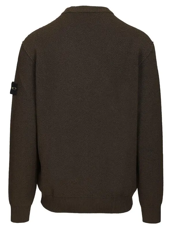 Stone Island Pure Virgin Wool Crew Neck Sweater - Gray
