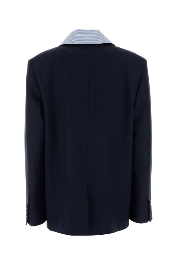Miu Miu Navy Wool Blazer