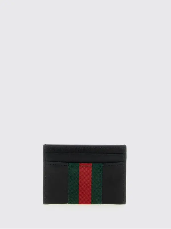 Gucci Web Trademark Calfskin Coin Purse