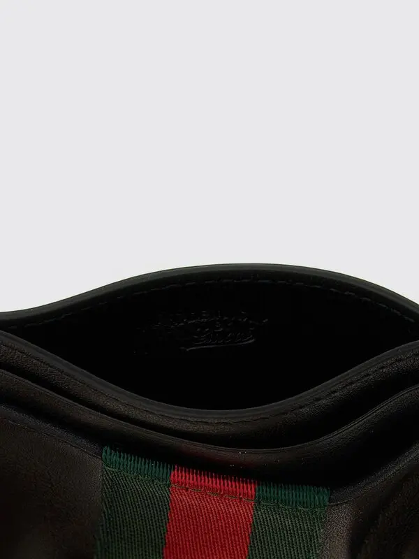 Gucci Web Trademark Calfskin Coin Purse