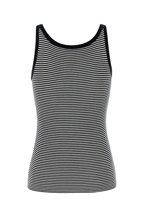 Prada Embroidered Silk Tank Top