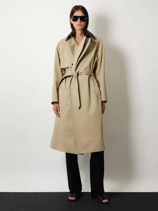 Bottega Veneta Light Cotton Trench Coat - Multicolor
