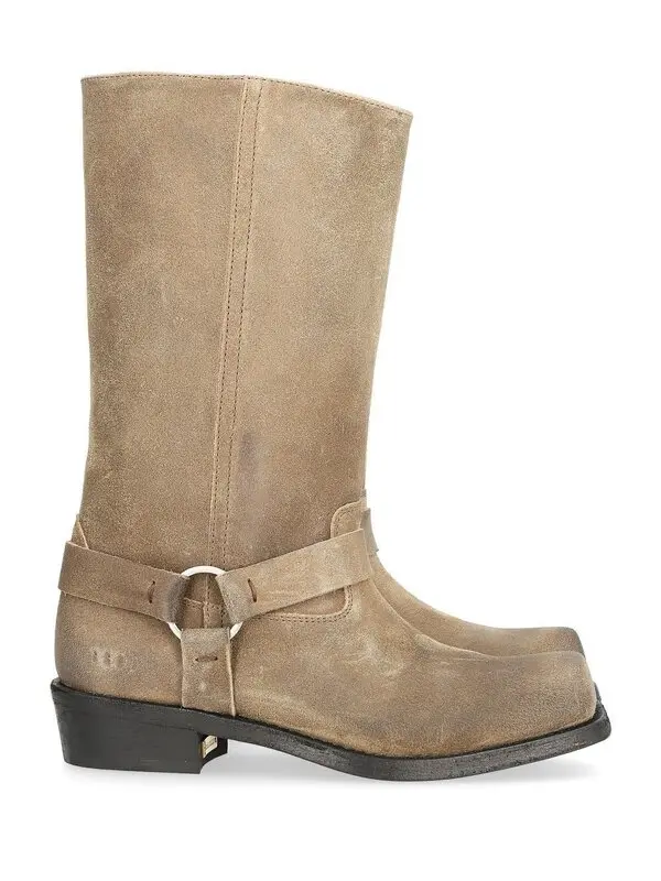 GOLDEN GOOSE Giro Biker Alti - Cream