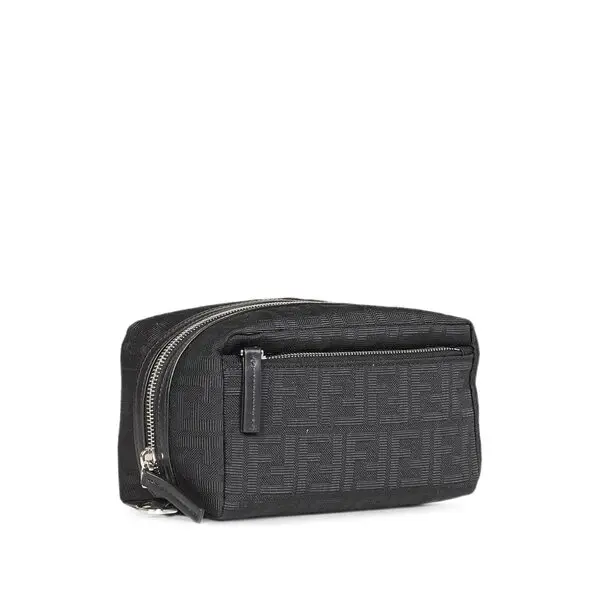 Fendi Ff Motif Wash Bag - Black