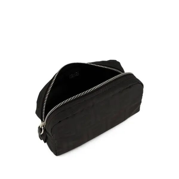 Fendi Ff Motif Wash Bag - Black