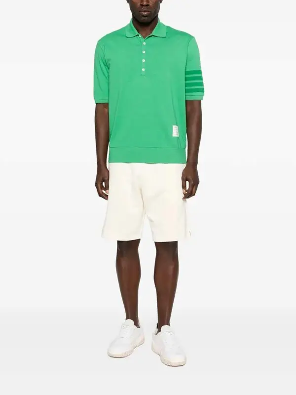 Thom Browne Short-sleeved Polo - Green