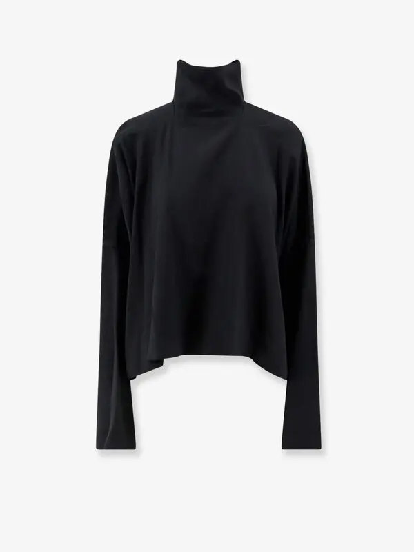 Rick Owens Jumbo Tabard Alpaca And Wool Blend Top - Black