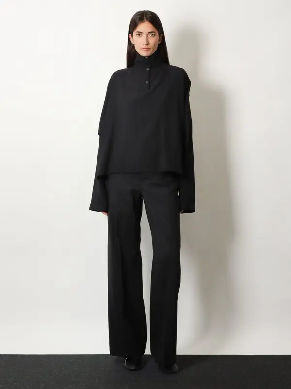 Rick Owens Jumbo Tabard Alpaca And Wool Blend Top