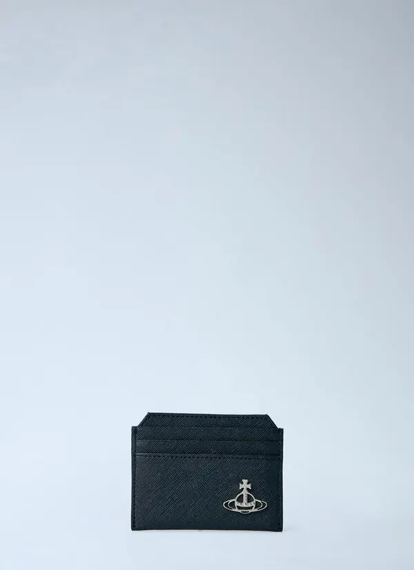 VIVIENNE WESTWOOD Leather Card Holder - Black