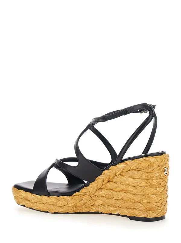 JIMMY CHOO Ayla Leather Wedges - Multicolor