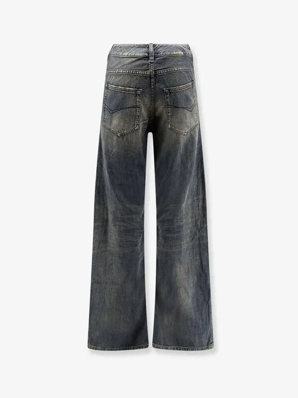 Balenciaga Curved Waist Jeans - Multicolor