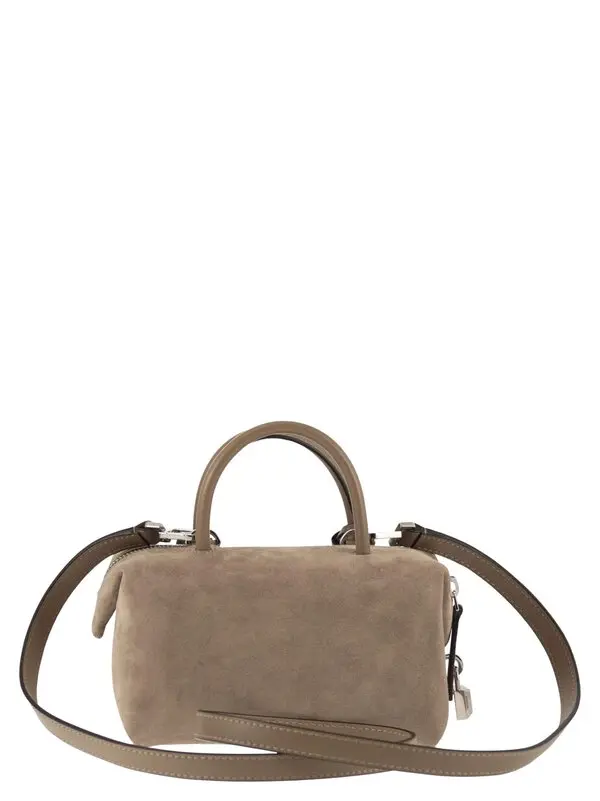 Max Mara Suede Calfskin Holdall Bag - Brown