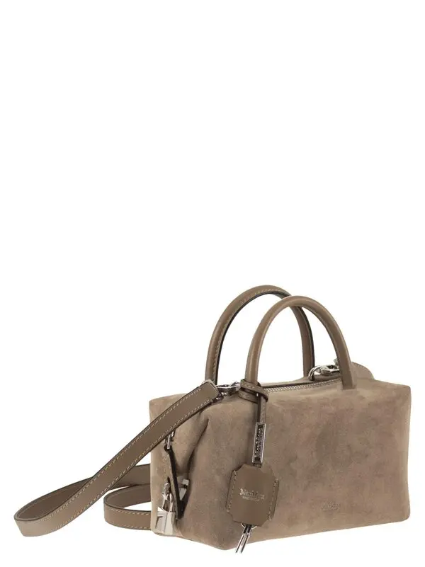 Max Mara Suede Calfskin Holdall Bag - Brown