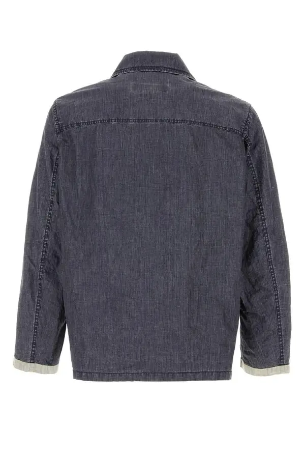 FAY Denim Linen Jacket - Blue