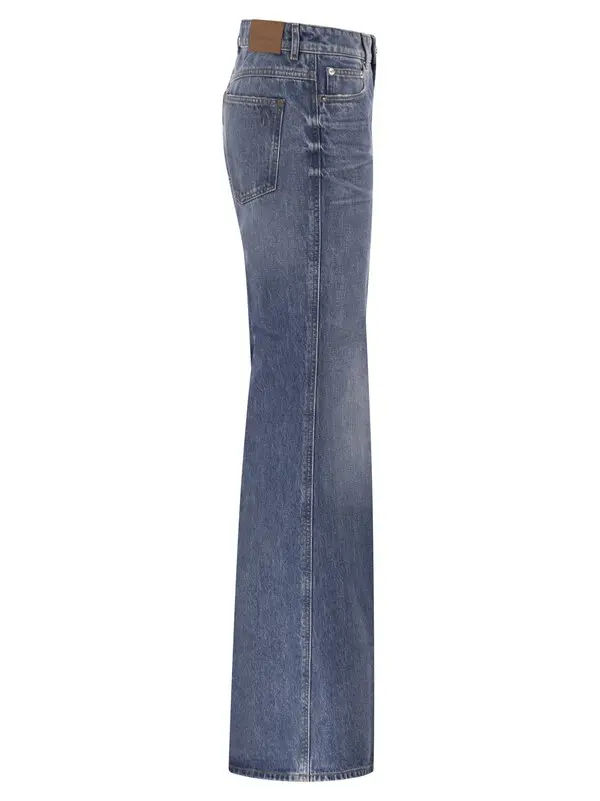 Sportmax Spdmeandro Flared Cotton Denim Jeans
