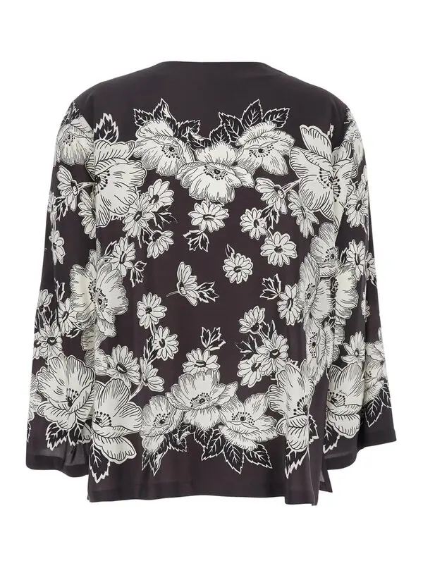 P.a.r.o.s.h Silk Floral Print Blouse - Multicolor