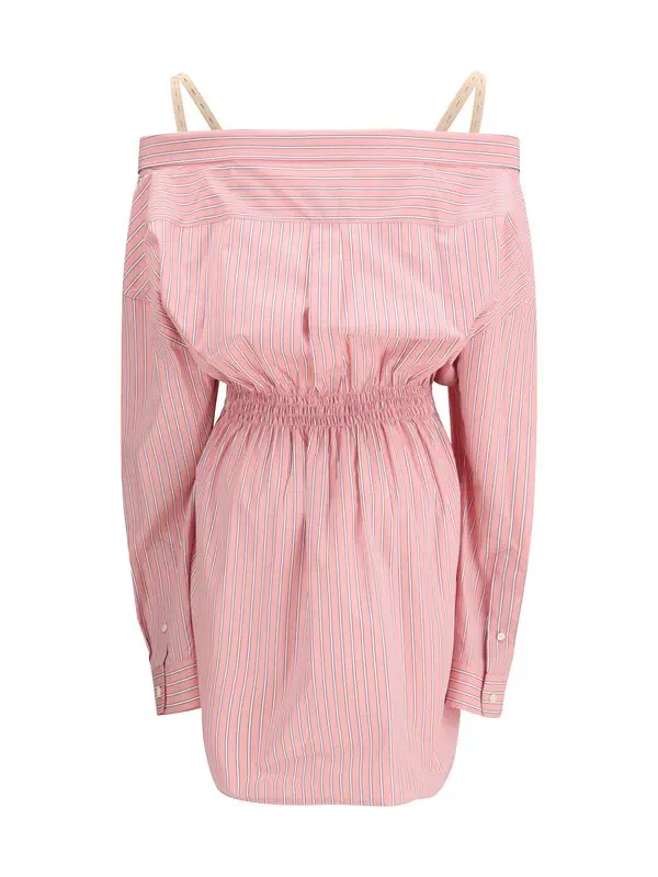 Miu Miu Striped Dress - Pink