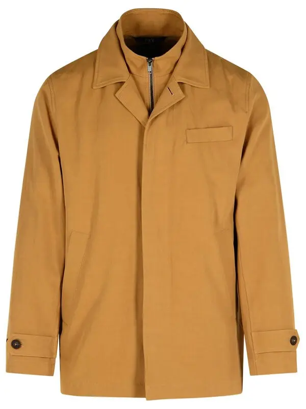 FAY Morning' Beige Cotton Blend Jacket - Cream