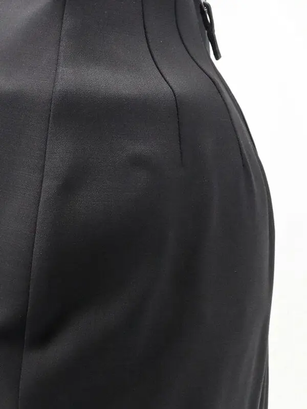 Rick Owens Stretch Wool Blend Skirt