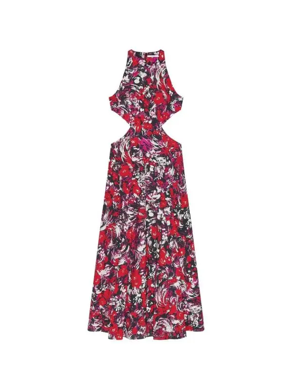 Givenchy Long Dress With Cut-out Detail - Multicolor