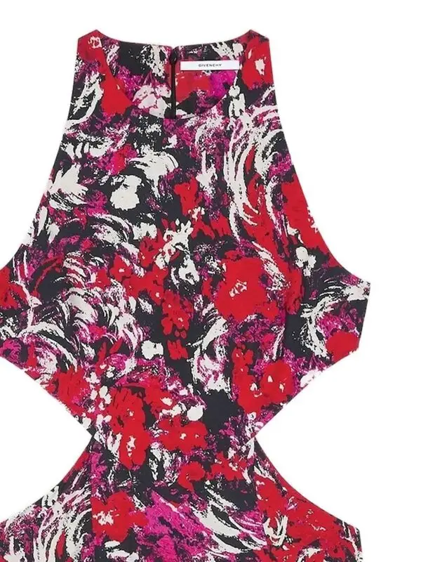 Givenchy Long Dress With Cut-out Detail - Multicolor