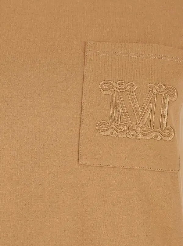 Max Mara Cotton Crewneck T-shirt - Cream
