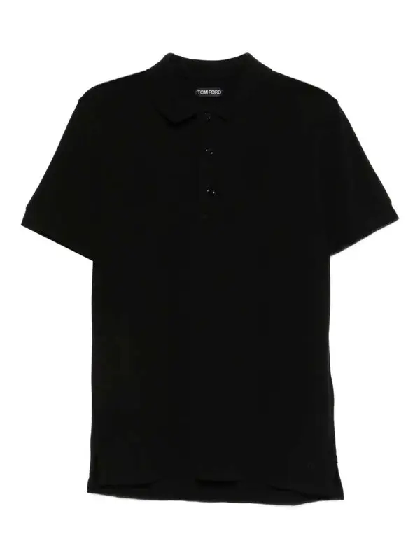 TOM FORD Short-sleeved Polo - Black