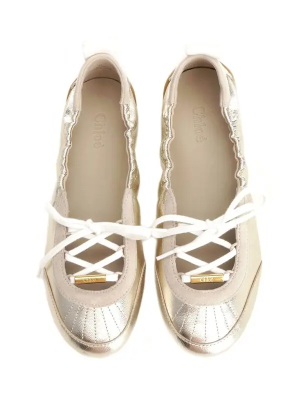 Chloé Kick Ballerina Sneakers - Silver