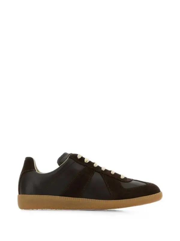 MAISON MARGIELA Paneled Replica Sneakers - Brown