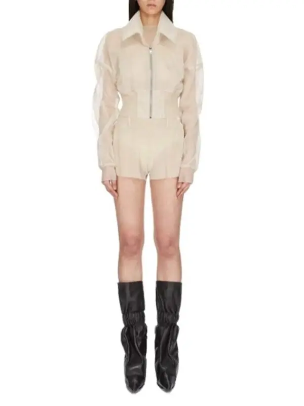 Rick Owens Short Jacket With Sheer Finish - Multicolor