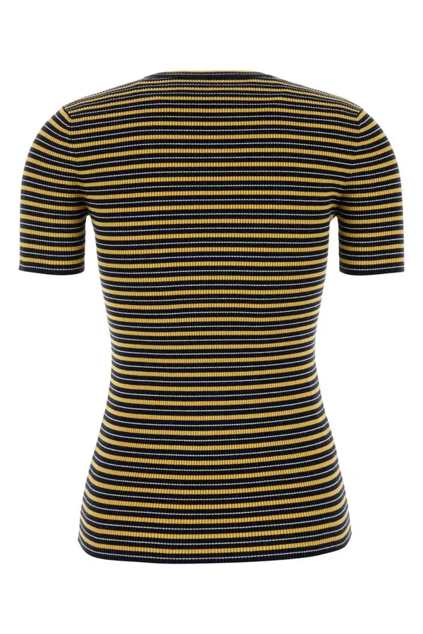 Prada Embroidered Stretch Cotton T-shirt